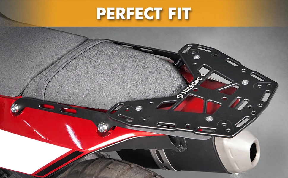 Nicecnc Rear Luggage Rack Carrier Backrest Support Holder For Yamaha ...