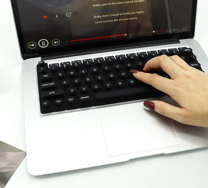 Enhance Typing with Raised Keyboard Film for Long Nails