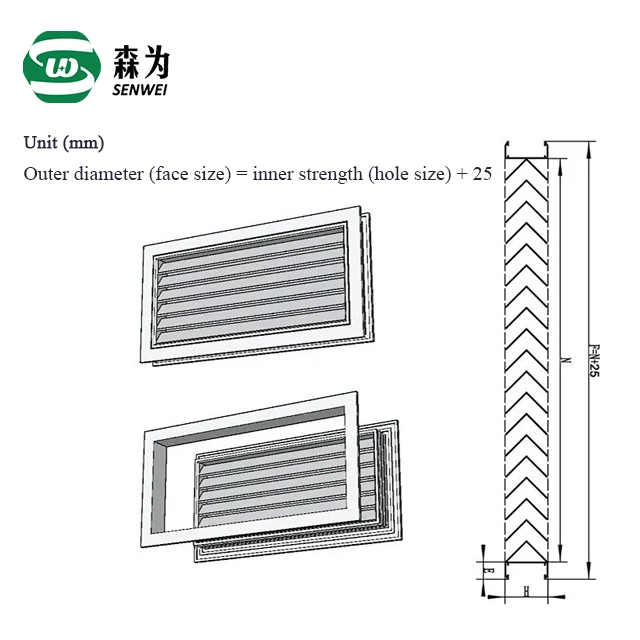 Door Shutter Inlet Return Grille Ventilation Door Versatile Ventilation ...