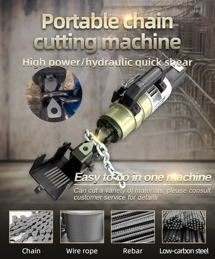 ODETOOLS CC-13 Portable Steel Rod Cutter - 4-13mm Chain Cutting Machine