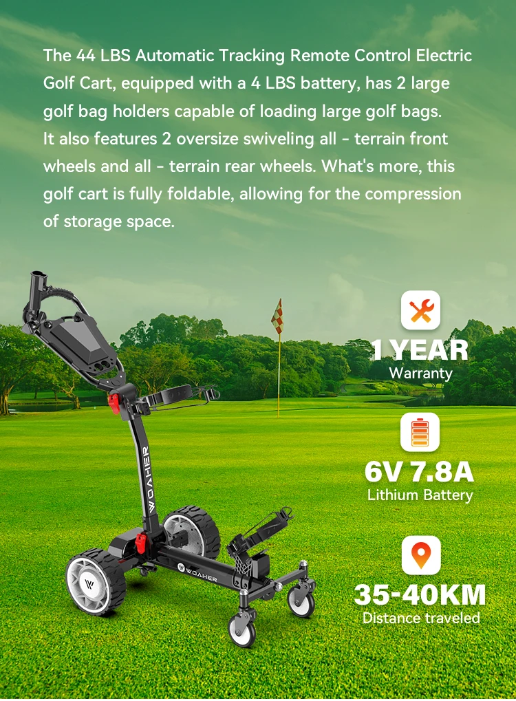 High Quality Electric Remote Control Golf Trolley with Durable ...