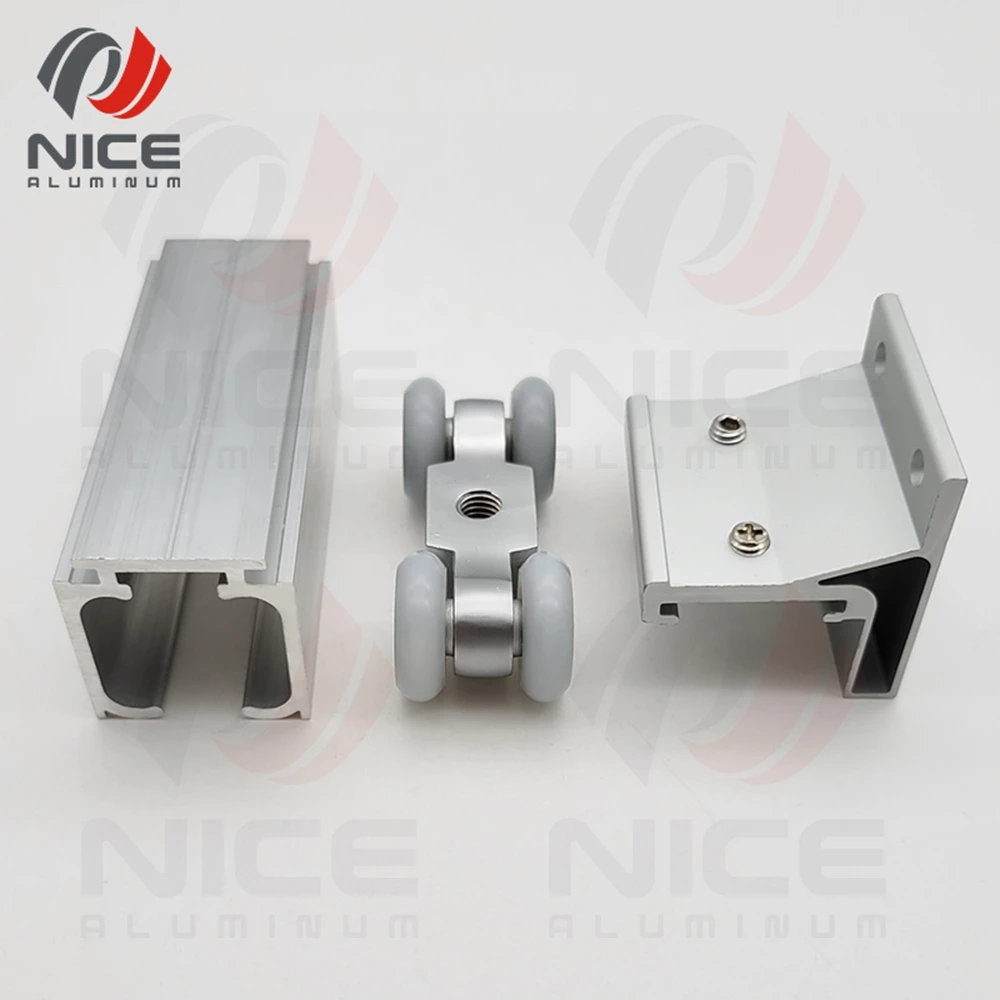 Aluminum Factory Heavy Sliding Door Track Profile With Roller - Buy ...