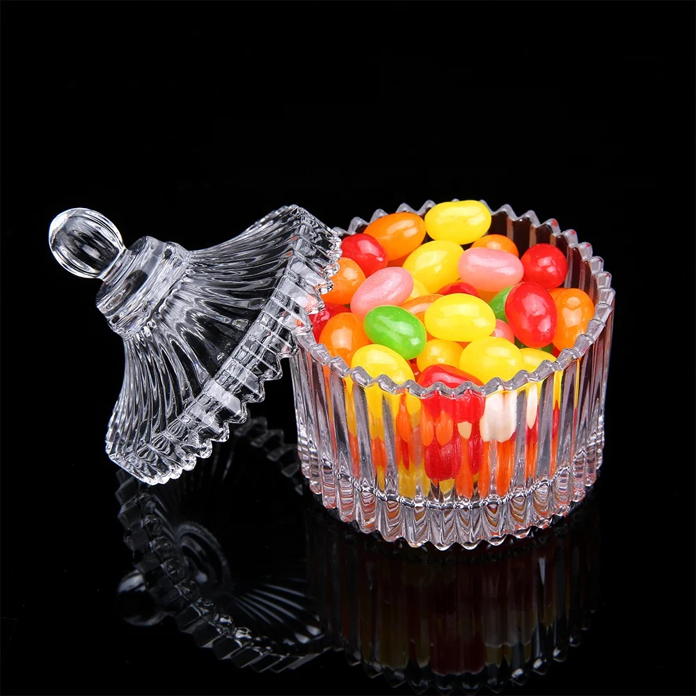 Glass Candy Box - Perfect for Home & Kitchen Storage