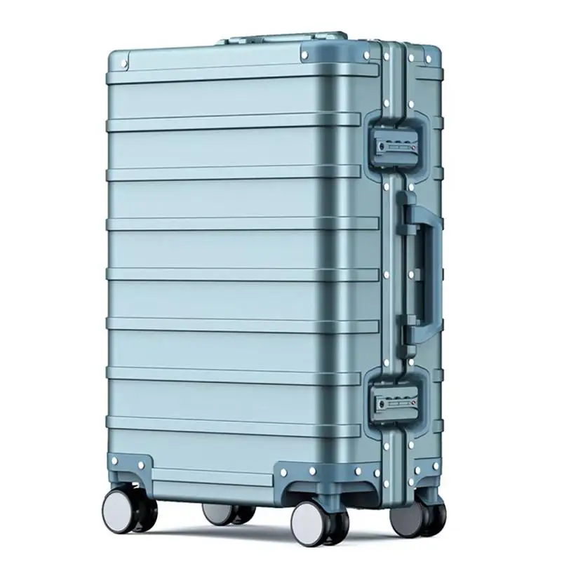 Aluminum Travel Luggage Design Trunk Suitcase With Tsa Lock 360 Degree ...
