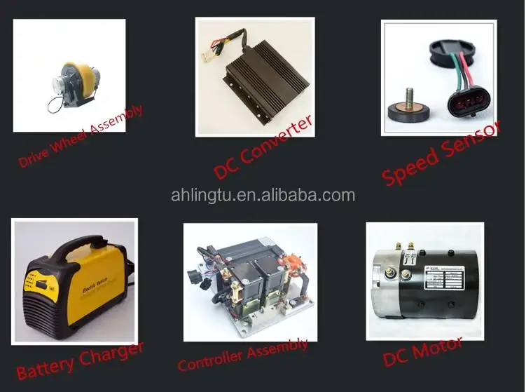 DC Permanent Magnet Motor Drive Wheel Assembly with Steering 24V 0.75KW ...