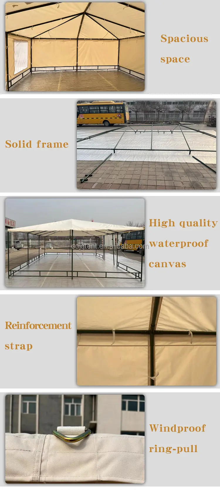 High Quality Canvas Frame Tent Outdoor Camping Frame Luxury Tents ...