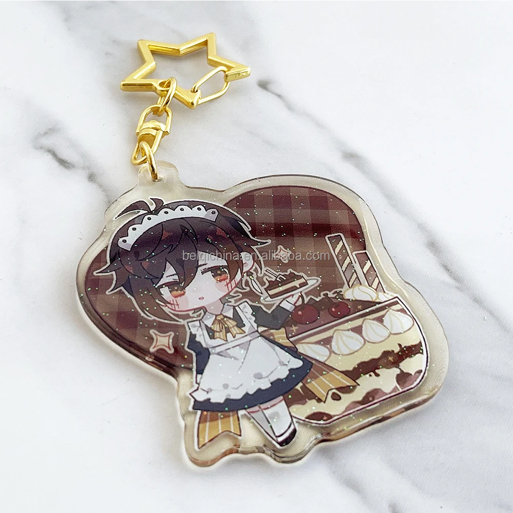 Custom Die-Cut Photo Acrylic Keychains - Personalized