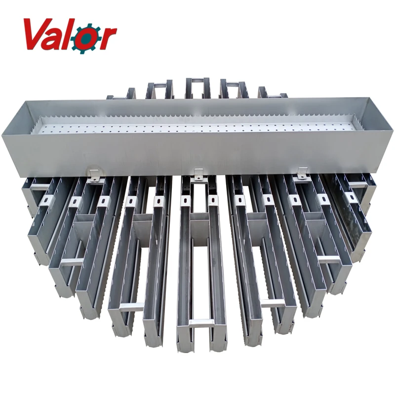 Trough Distributor With Weirs Channel Type Liquid Distributor - Buy ...