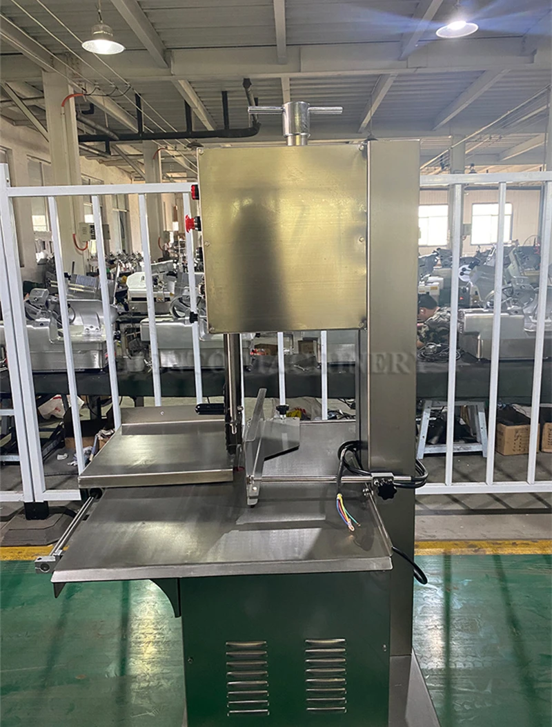 Meat Bone Cutting Machine Butchers Bone Saw / Band Saw Frozen Fish Meat ...