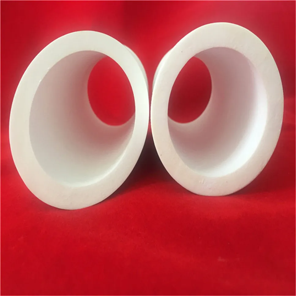Customized Irregular Alumina Ceramic Tube Al2o3 Alumina Ceramic Beveled ...
