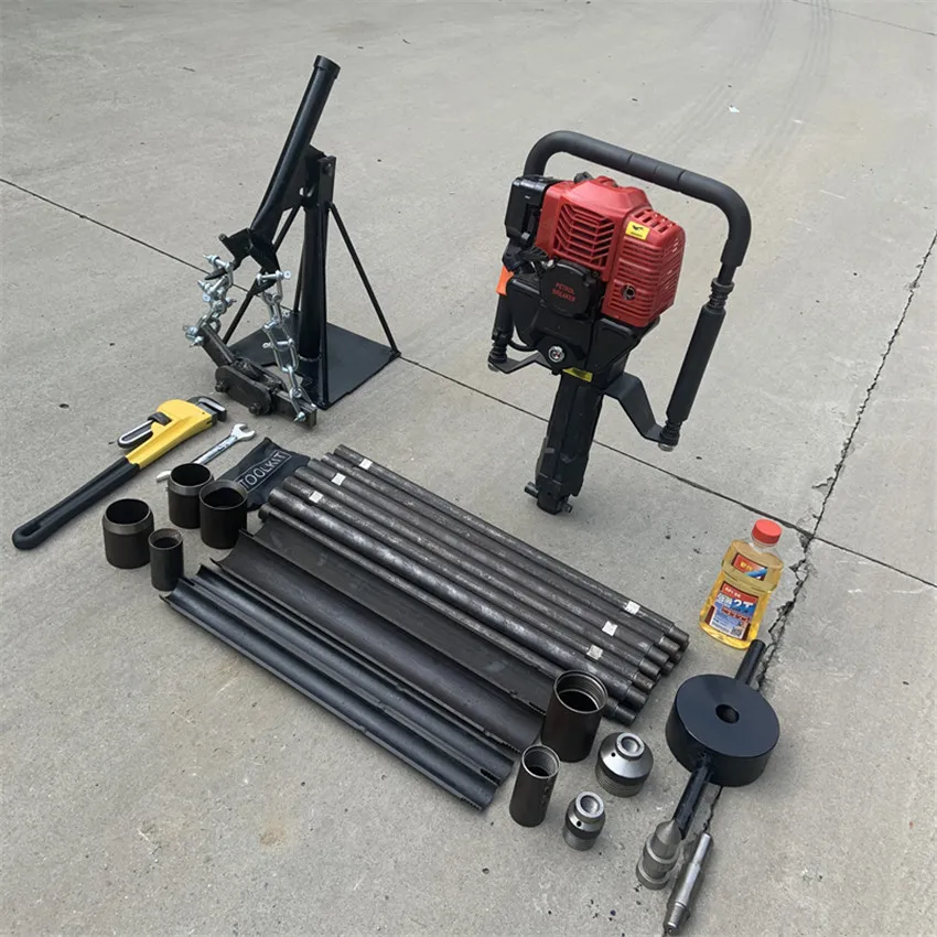 Soil Sampler Gasoline Driven Portable Soil Drilling Rig Geological ...