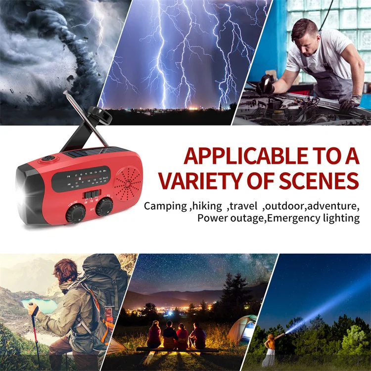 MEDING Emergency Survival Kit - Portable FM AM NOAA Radio
