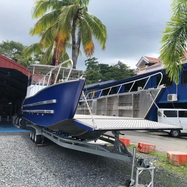 12 M Wheelhouse Landing Craft Barge Boat 5 Ton Capacity Aluminum Ship ...