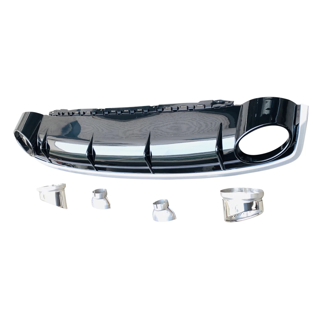 Rsq7 Style Rear Diffuser Fit Normal And Sline For Audi Q7 2015-2018 ...