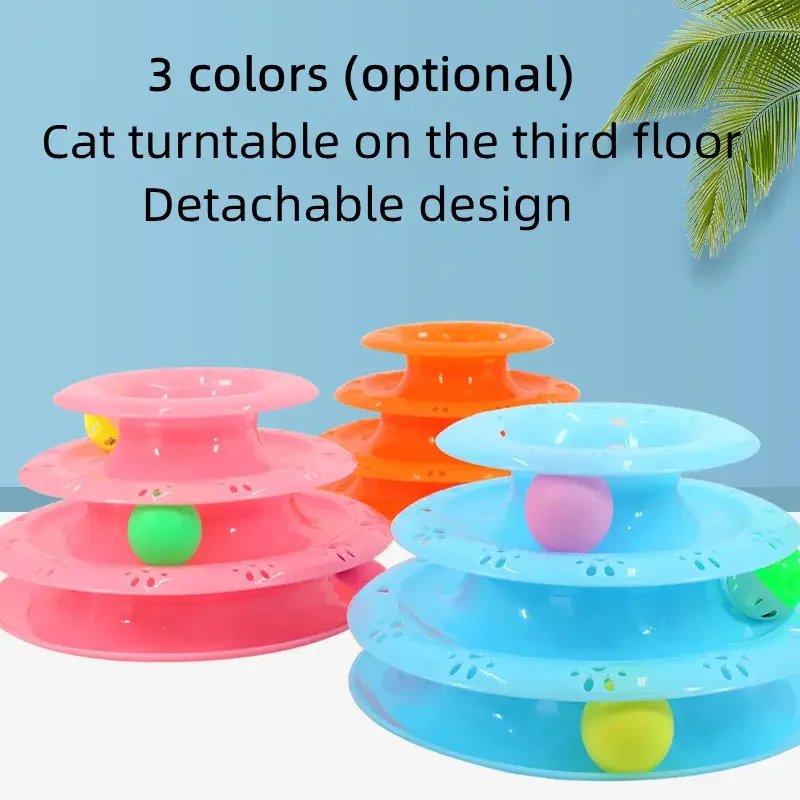 Best-selling Cat Toy Pet Educational Toy Cat Interactive Ball Turntable ...