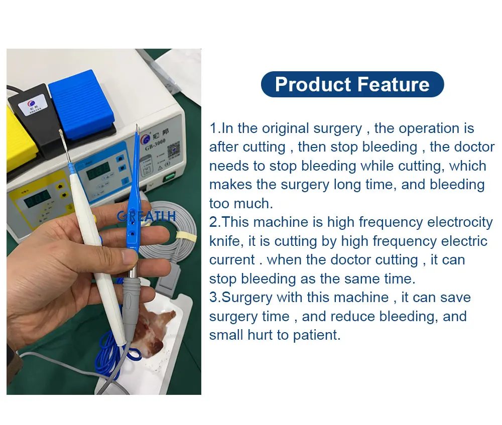 High Frequency Electrosurgical Cautery Unit Electrosurgical Generator ...