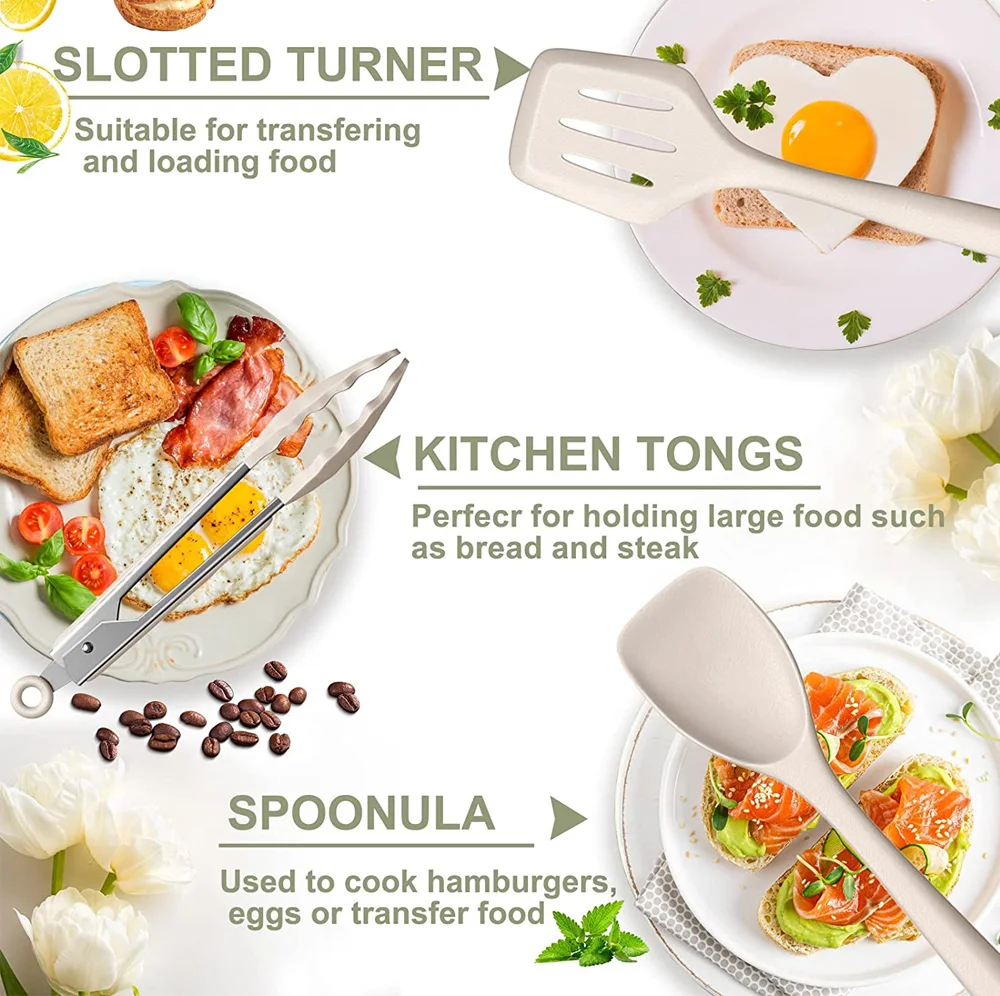 Kitchen Appliances Accessories Cookware Sets Cooking Tool Silicone ...