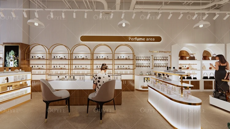 Ouyee Perfume Display Counter - Modern & Stylish Design
