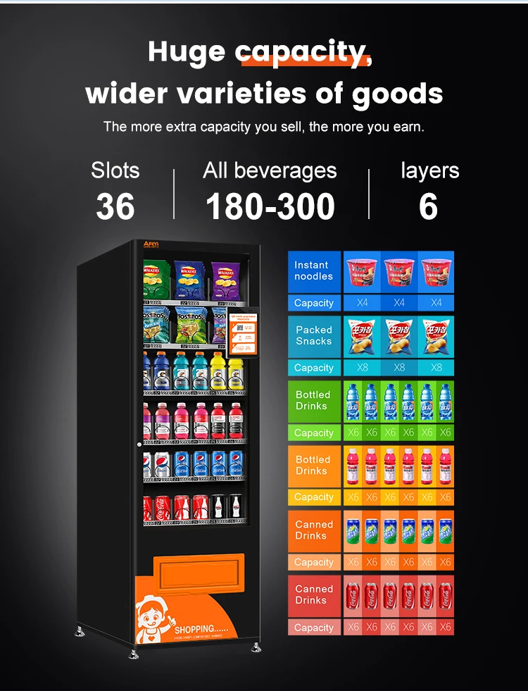 AFEN Cashless Vending Machine - Smart Snack & Drink Sale