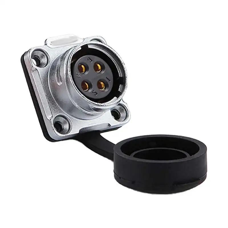 Oswell Waterproof Cable Connector 4 Pin Waterproof Plug Cable Male ...