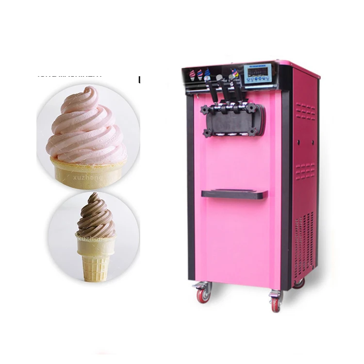 304 Stainless Steel Ice Cream Machine Produced In China/ Make 3 Flavors ...