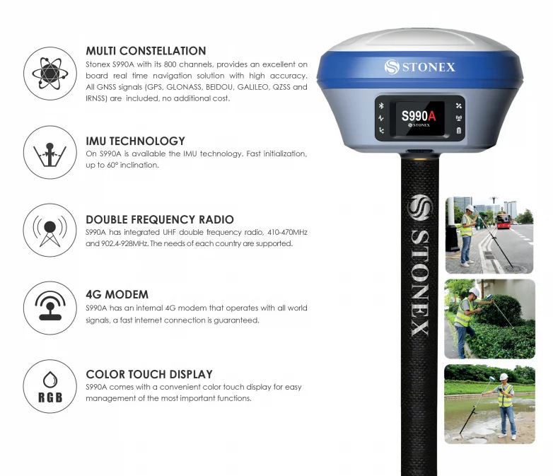 고성능 800 수로 S990a Gnss 수신기 Stonex 측량 계기 - Buy S990a Gnss,Stonex S990a Gnss,Stonex 측량 Product on ...
