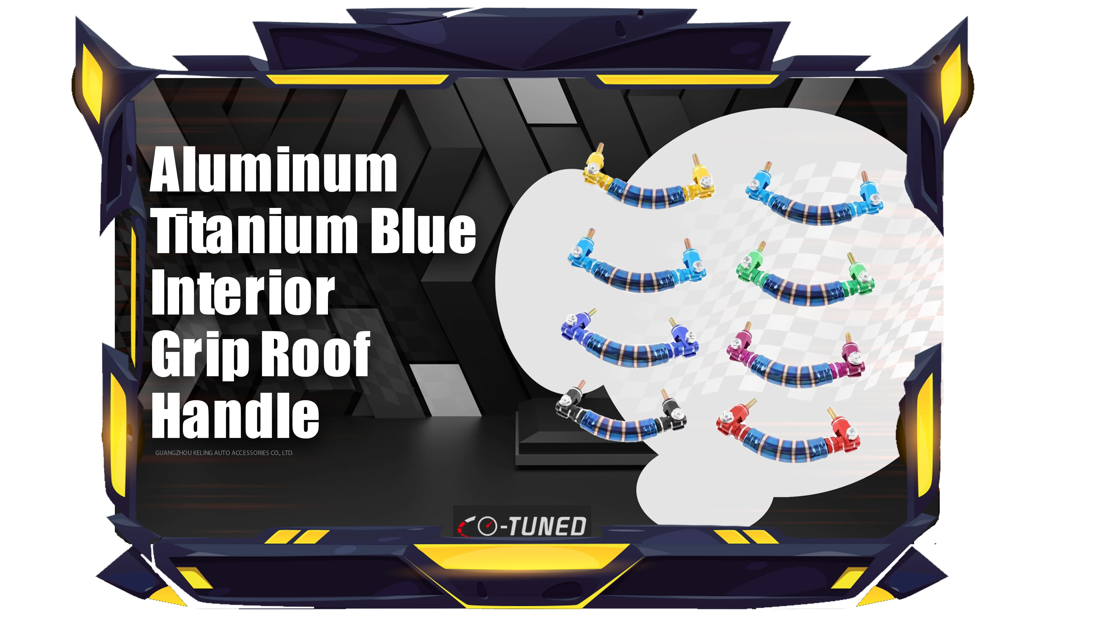 Jdm Titanium Burnt Blue Grab Handle Interior Roof Handle Bar For ...