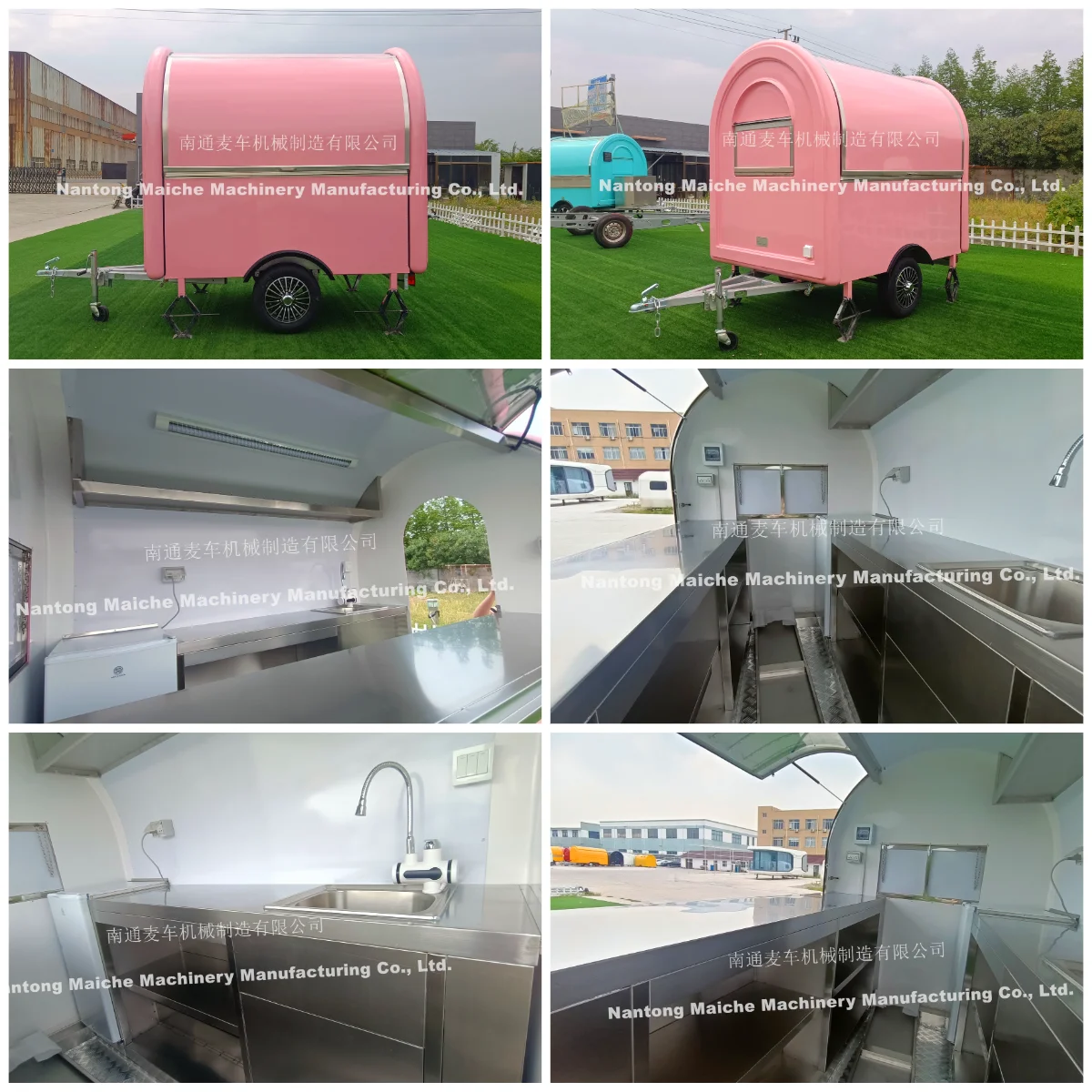 Concession Food Cart Fiberglass Enclosed Trailers Catering Trailers for ...