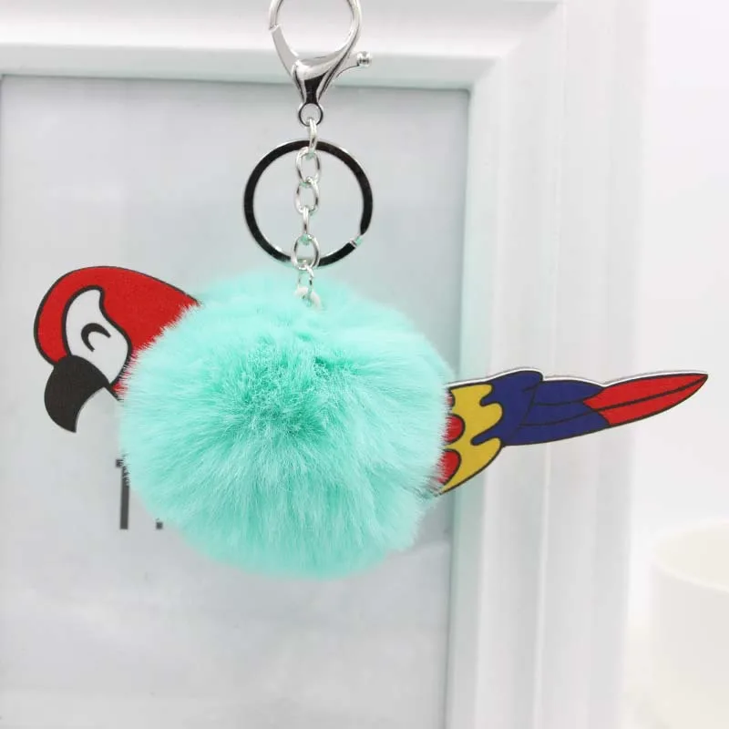 Freedi Novelty Jewelry Keyrings Cartoon Parrot Key Ring Chain Cute ...