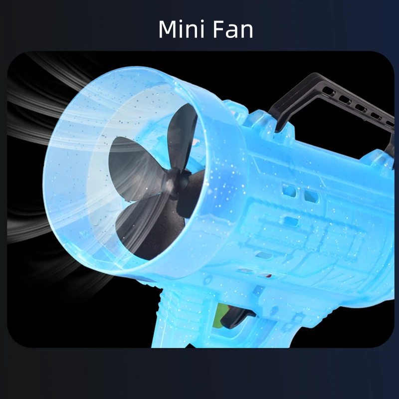 Outdoor Rocket Boom Machine Kids Electric Toy - 21 Hole Bubble Gun Shooter