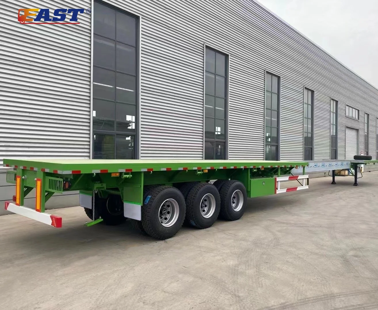 EAST Extendable Semi Trailer Extensible Trailer Pull-out Flatbed ...