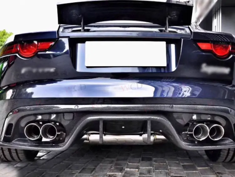 High Quality Carbon Fiber Rear Diffuser for Jaguar F-type 2013-2019 ...