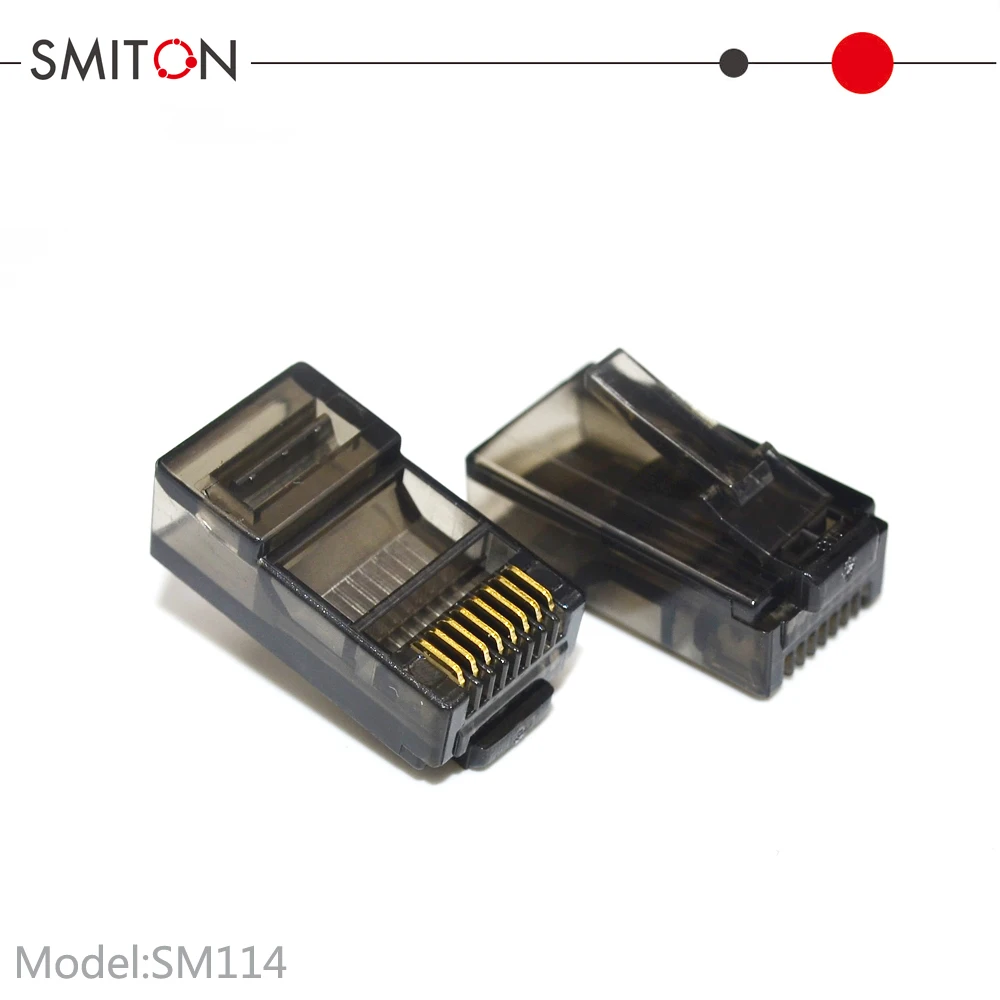 Cat5 Connector RJ45 - Gold Plated LAN Cable Connectors