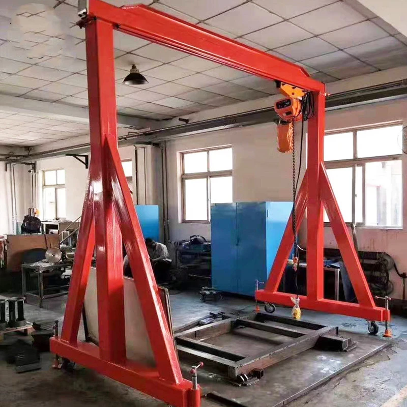 Portable 3 Ton Small Gantry Crane 5 Ton 10 Ton Gru A Cavalletto ...