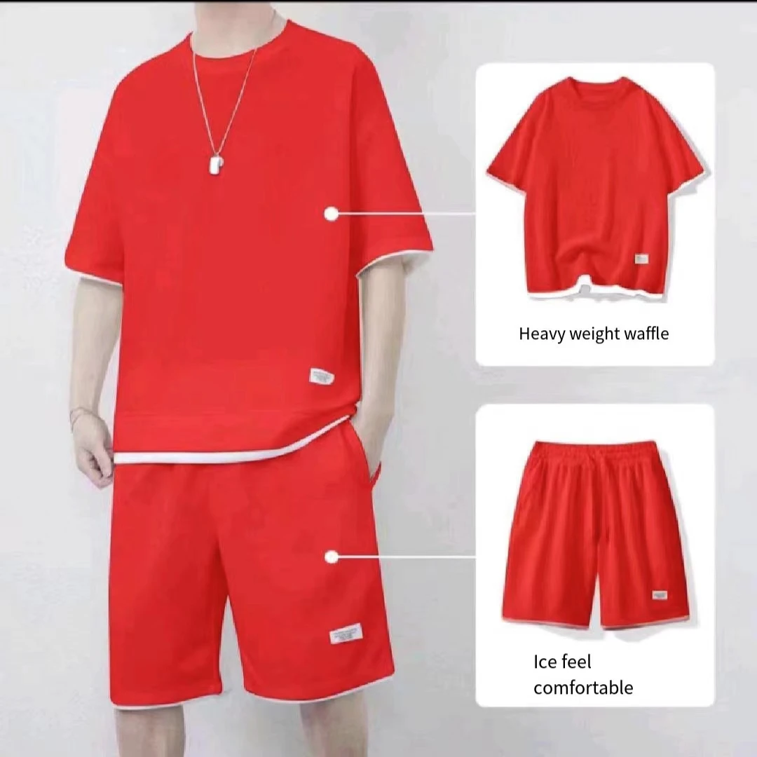 Conyson Summer Oversized Tracksuit - Men's Polyester Set