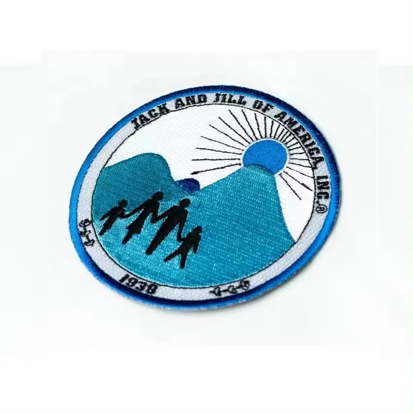 Pink Color Jack And Jill Embroidery Patches Iron On Custom Logo ...