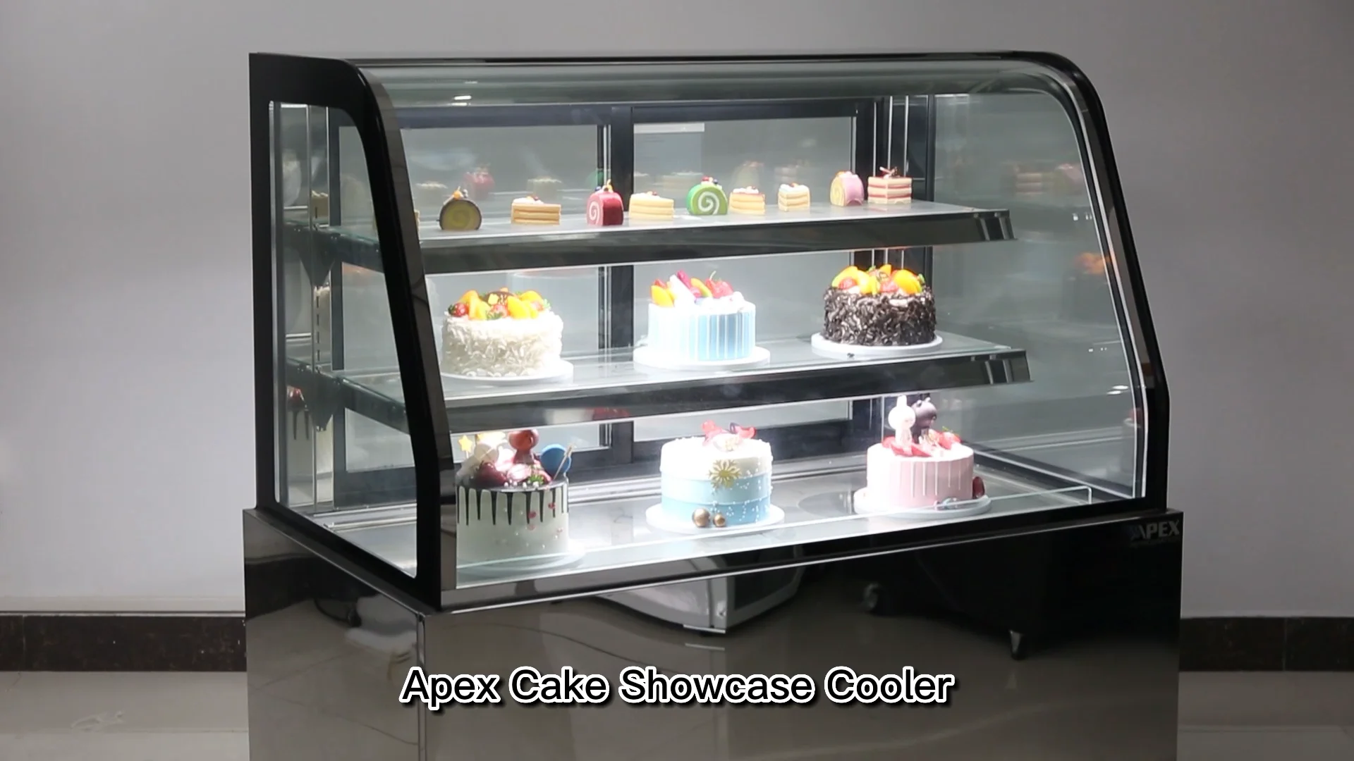 Bakery Case Display Refrigerated Cake Cabinet Freezer Display Door ...
