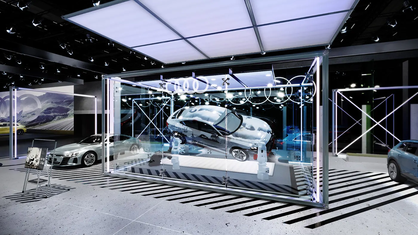 Custom Exhibition Metal Aluminum Frame Exhibition Booth Design 3d Trade ...