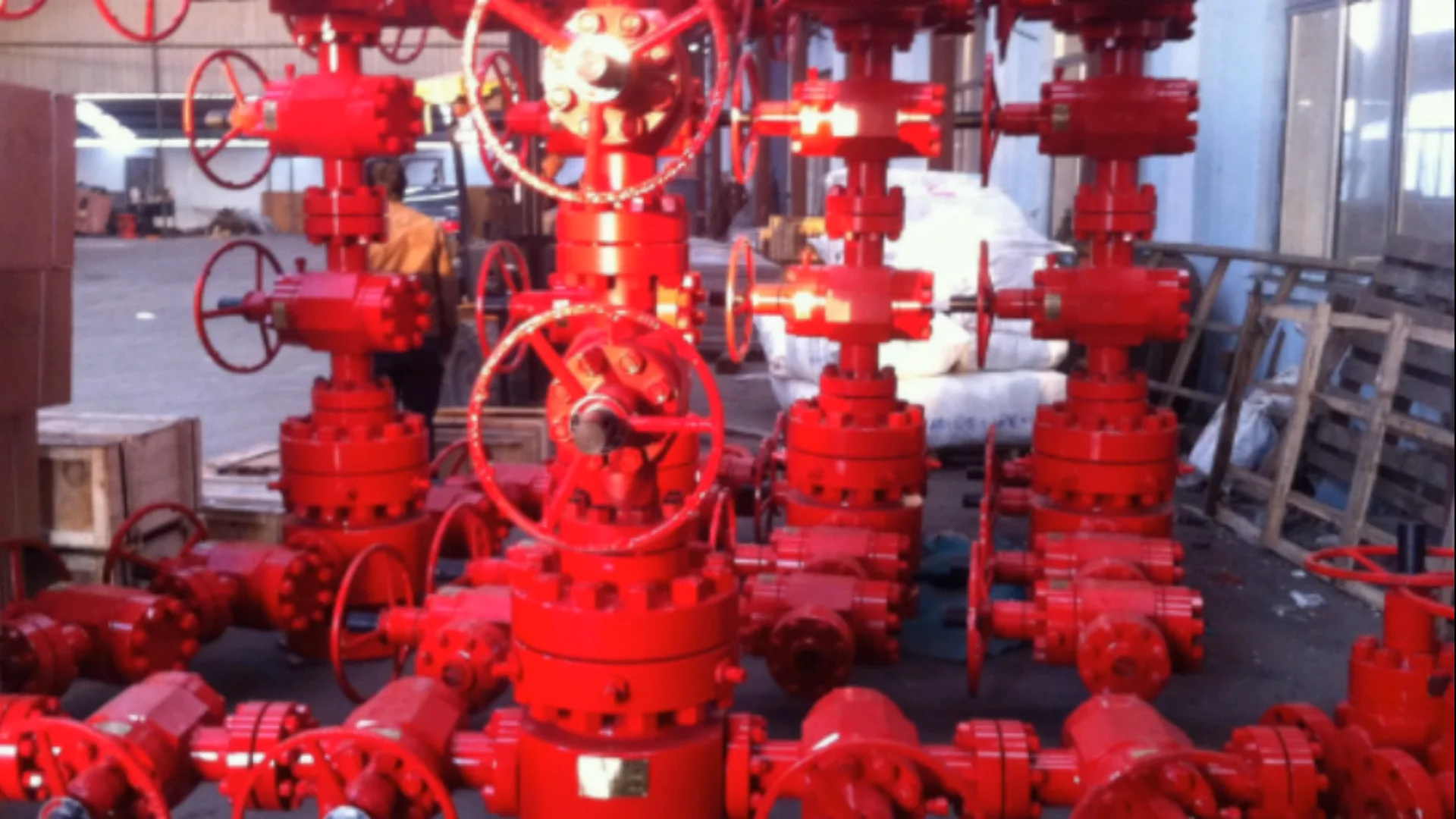 Api Oil Production 10000psi Wellhead Christmas Tree With 3 1/8" Gate ...