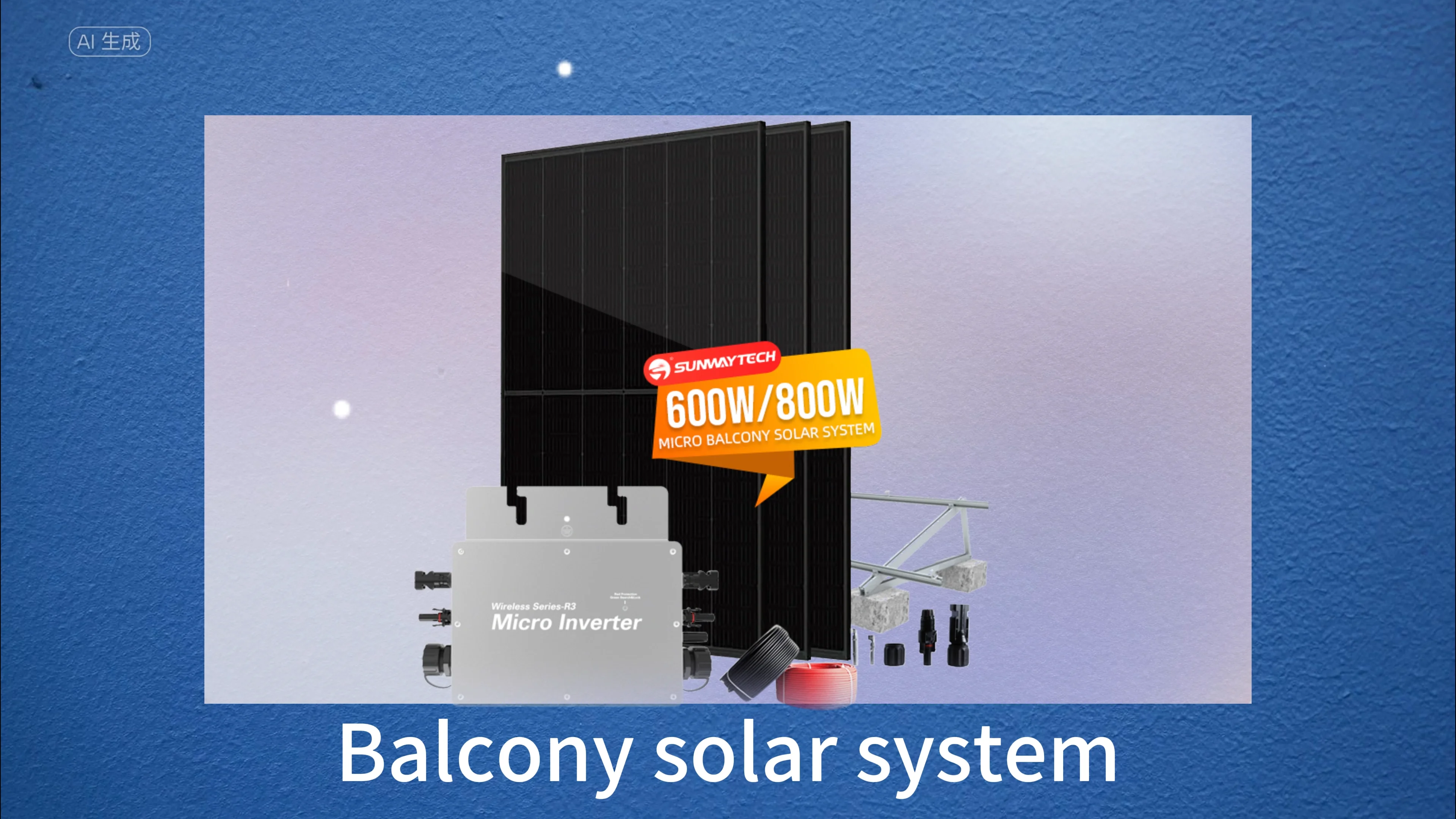 Sunway Solar Kit Universal Balcony Solar Panel Mounting Brackets Ground ...