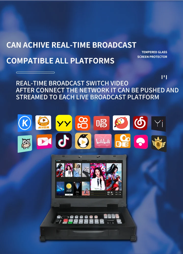 Tystvideo 8-channel Sdi Video Switcher For Live Broadcast Real-time ...