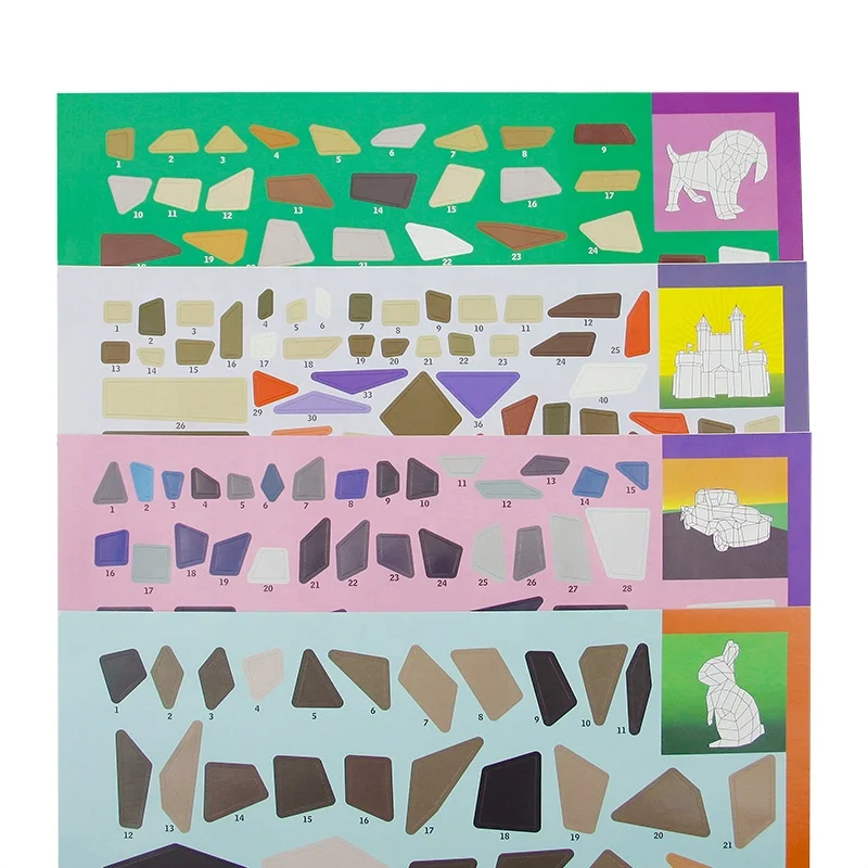 DIY Sticker Book by Number - Cute Cartoon Animal Craft Kit