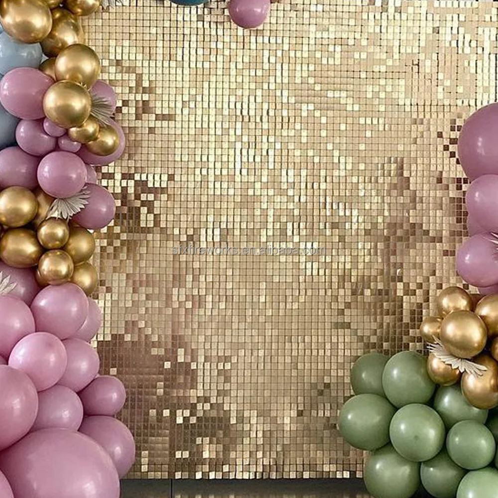 Wheat Luxury Gold Sequin Backdrop 3d Pannel Backkrop Shimmer Wall Panel ...