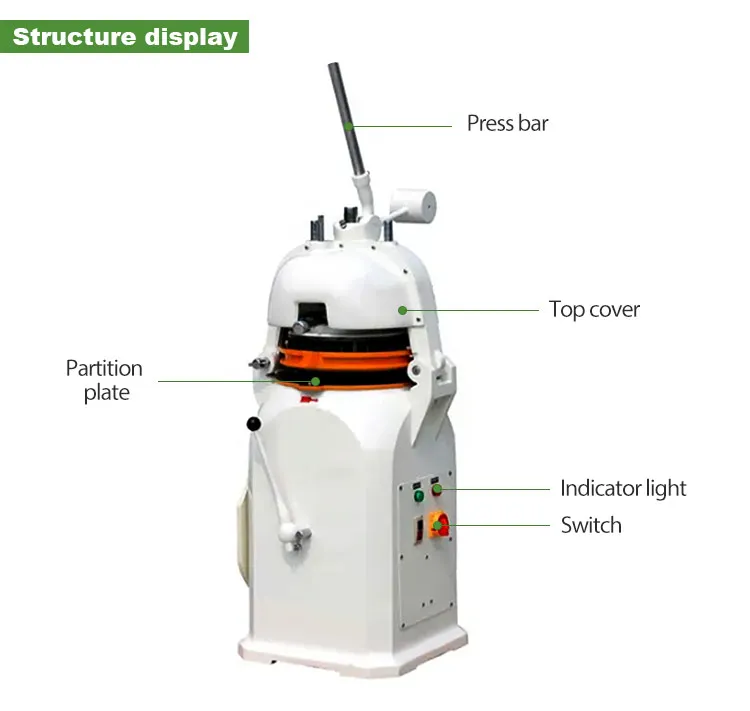 Duty Divide 800g Roller Divisor Rounder Kunafa Make Heating Dough ...