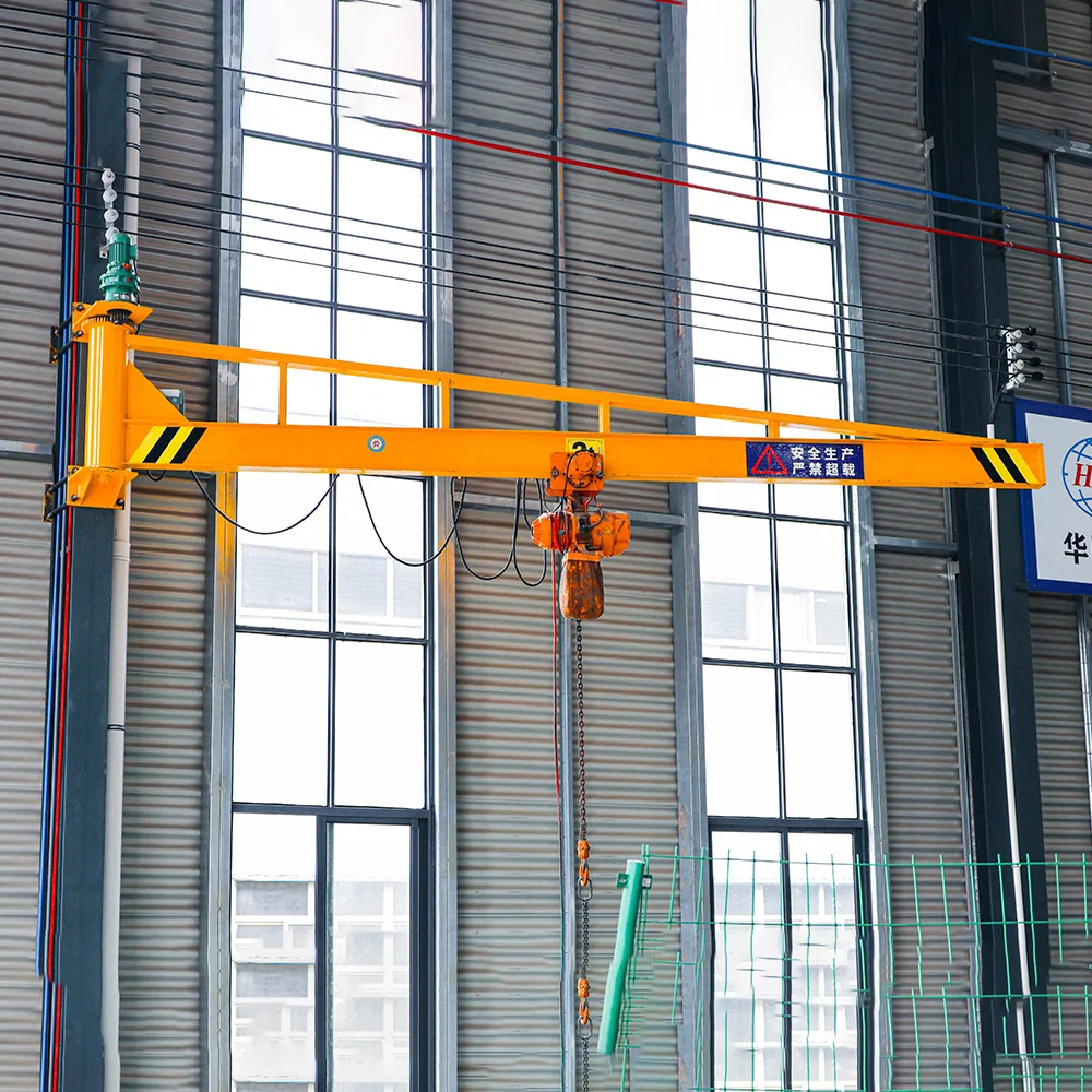 380V Industrial Workshop Light Structure Column Mounted Lifting Jib ...