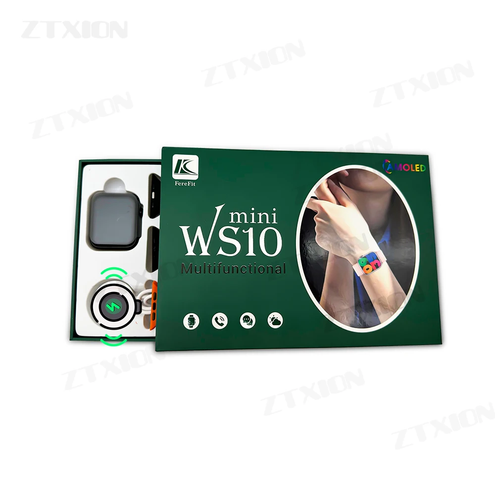 High Quality Fashion 2024 Smart Watch Ws10 Mini 3 Straps Fitness ...