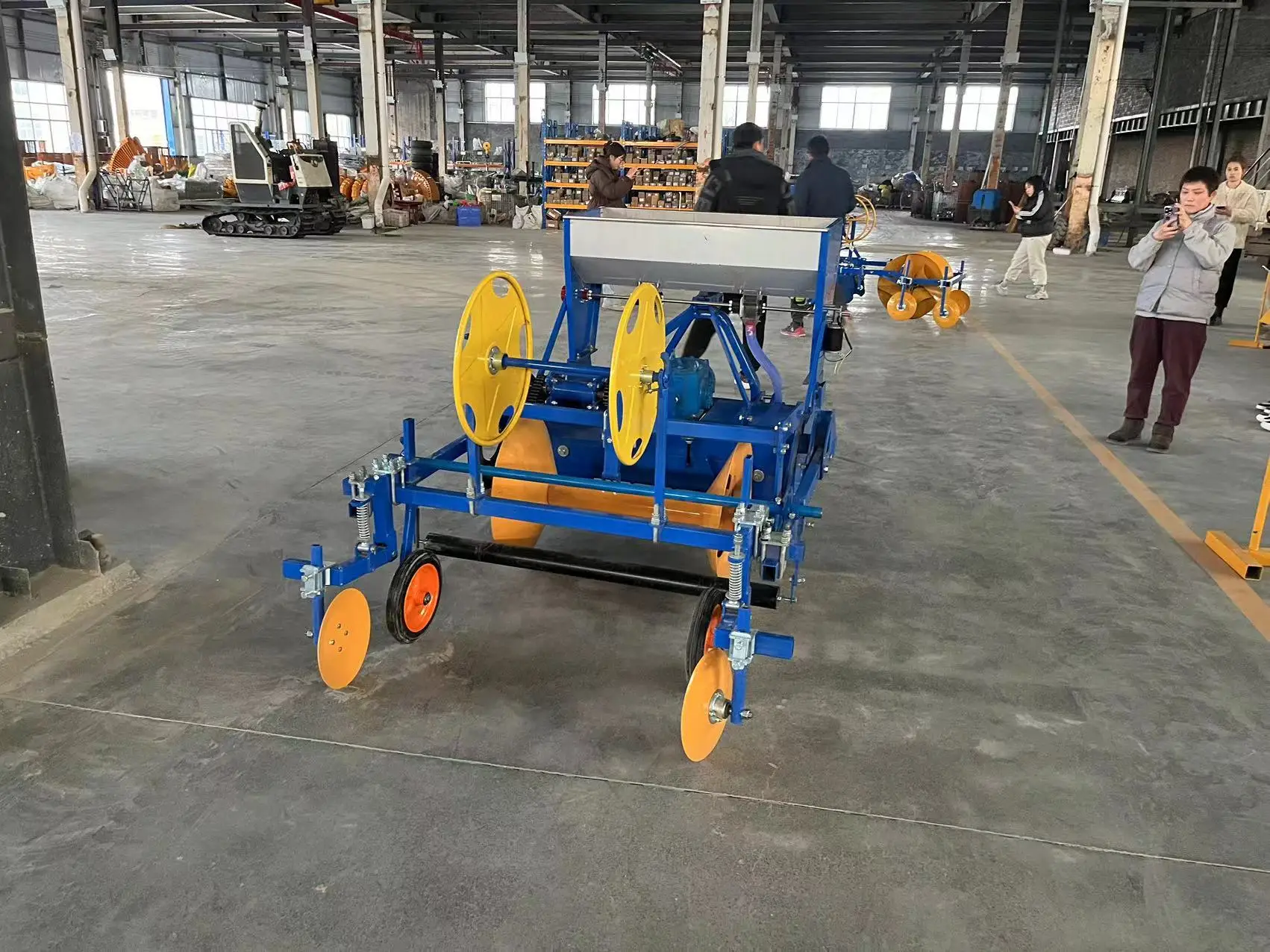 Small Tractor Mounted Plastic Mulch Applicator - High Productivity