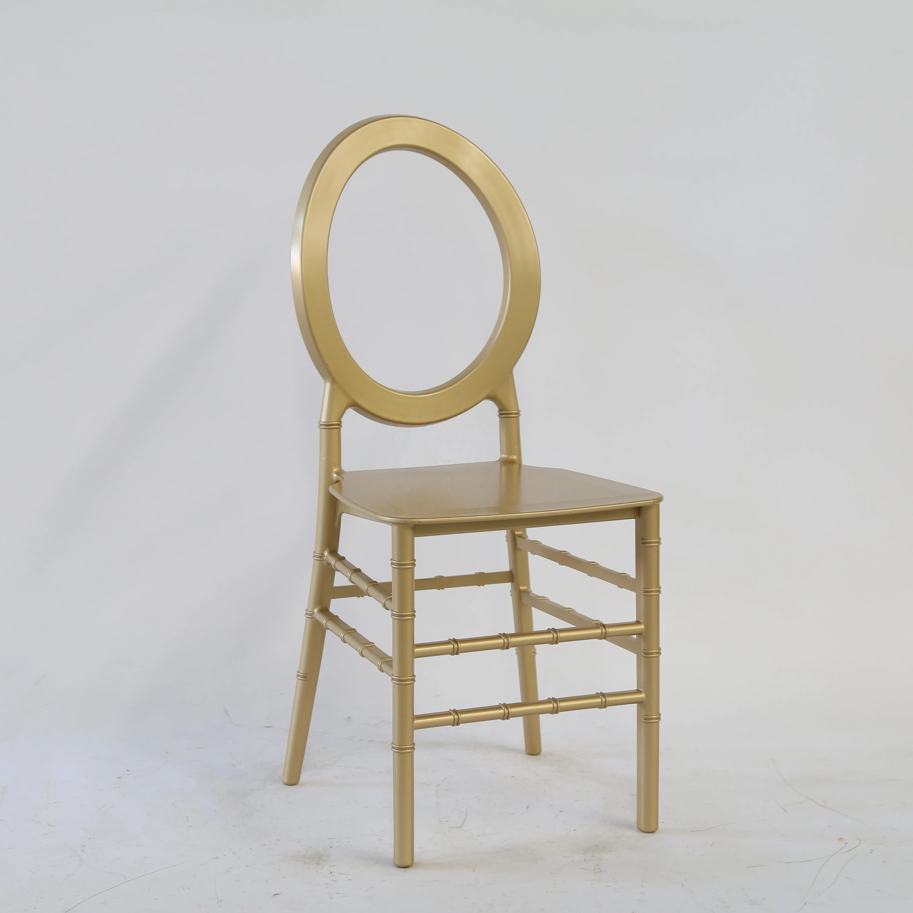 One Piece Monoblock Bride and Groom Wedding Gold Chairs for Outdoor ...