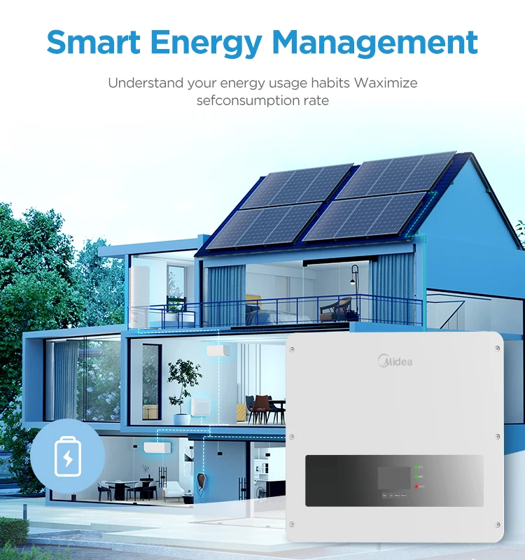 Midea Grid Connected Solar Inverter 110v Single Phase 5kw Hybrid Solar ...