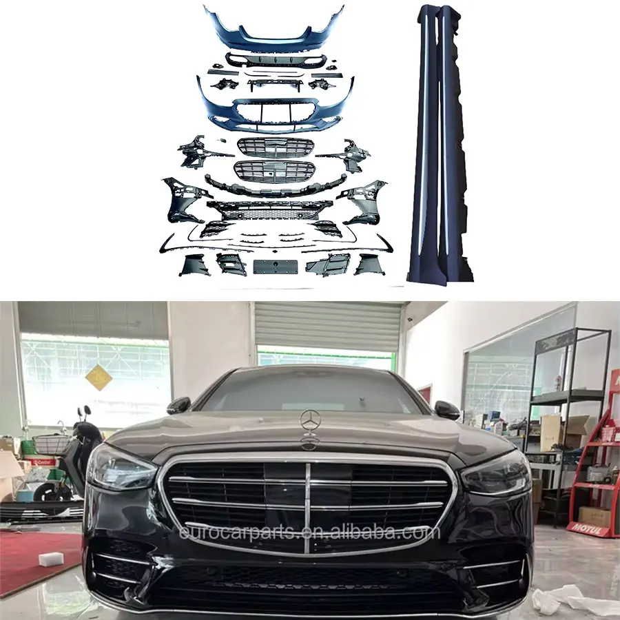 Newest Body Kit For S Class W223 S400 S450 Style Upgrade To S450 Model ...